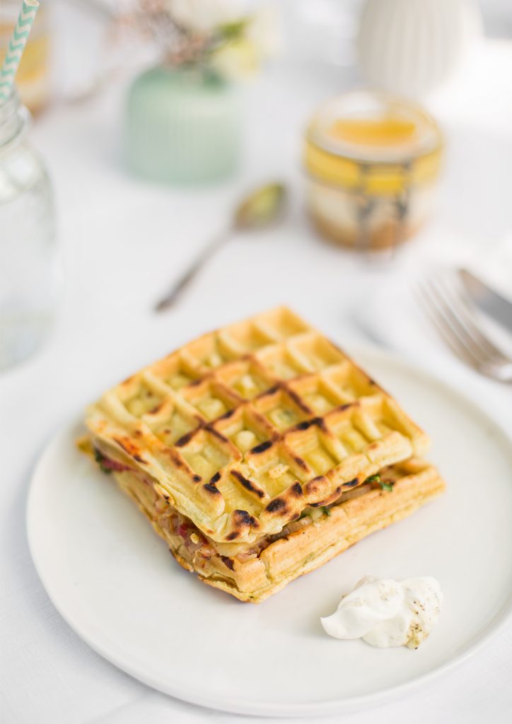 Waffle Party mit Waffle Sandwiches & Cheesecake im Glas – detail lovin