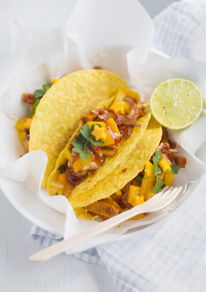 Vegan Mango Chicken Tacos – detail lovin